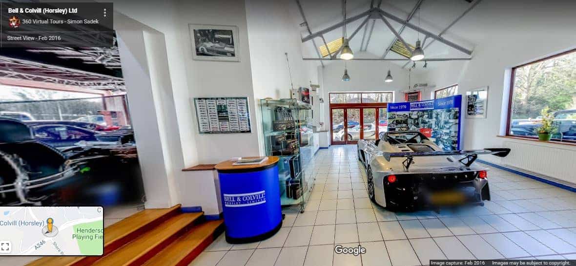 Bell & Colvill - Lotus & Morgan Car Dealer - 360 Virtual Tour Co.