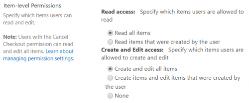 About365 - How to properly make use of Item-level Permissions in SharePoint