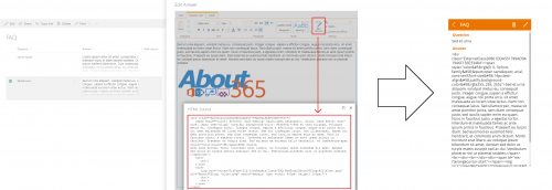 About365 - Show images from SharePoint Enhanced rich text enabled multiple lines of text fields ...