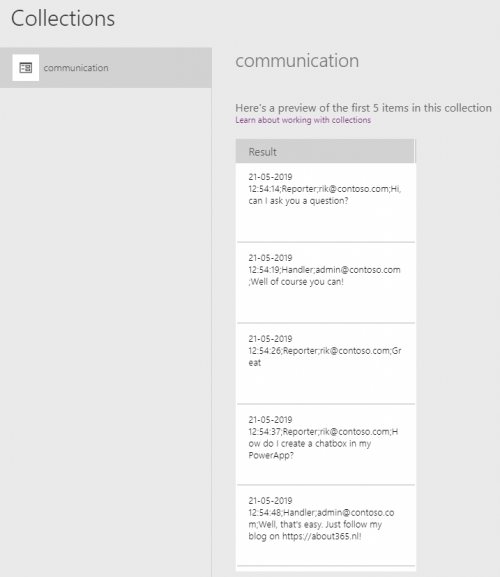 About365 - Create a PowerApps chatbox to communicate about SharePoint items