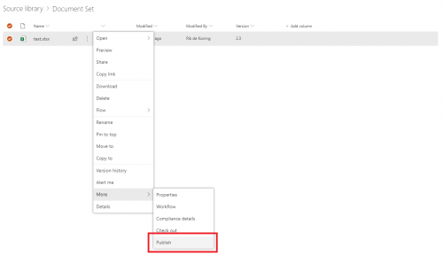 About365 - Publish files in SharePoint using Microsoft Flow and Column ...