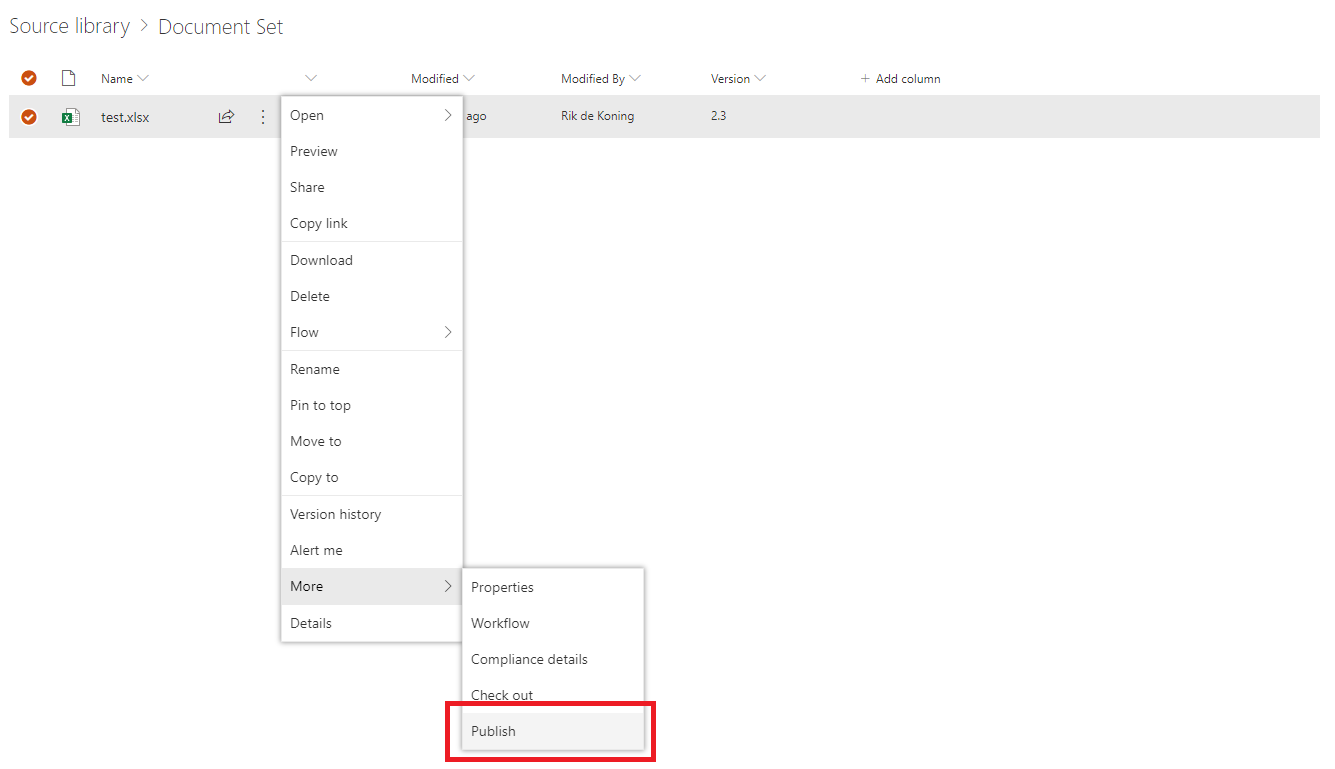 About365 Publish Files In Sharepoint Using Microsoft Flow And Column
