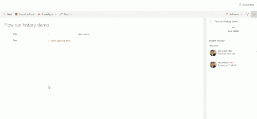 About365 - Keeping up with the Microsoft Flow run history of your ...