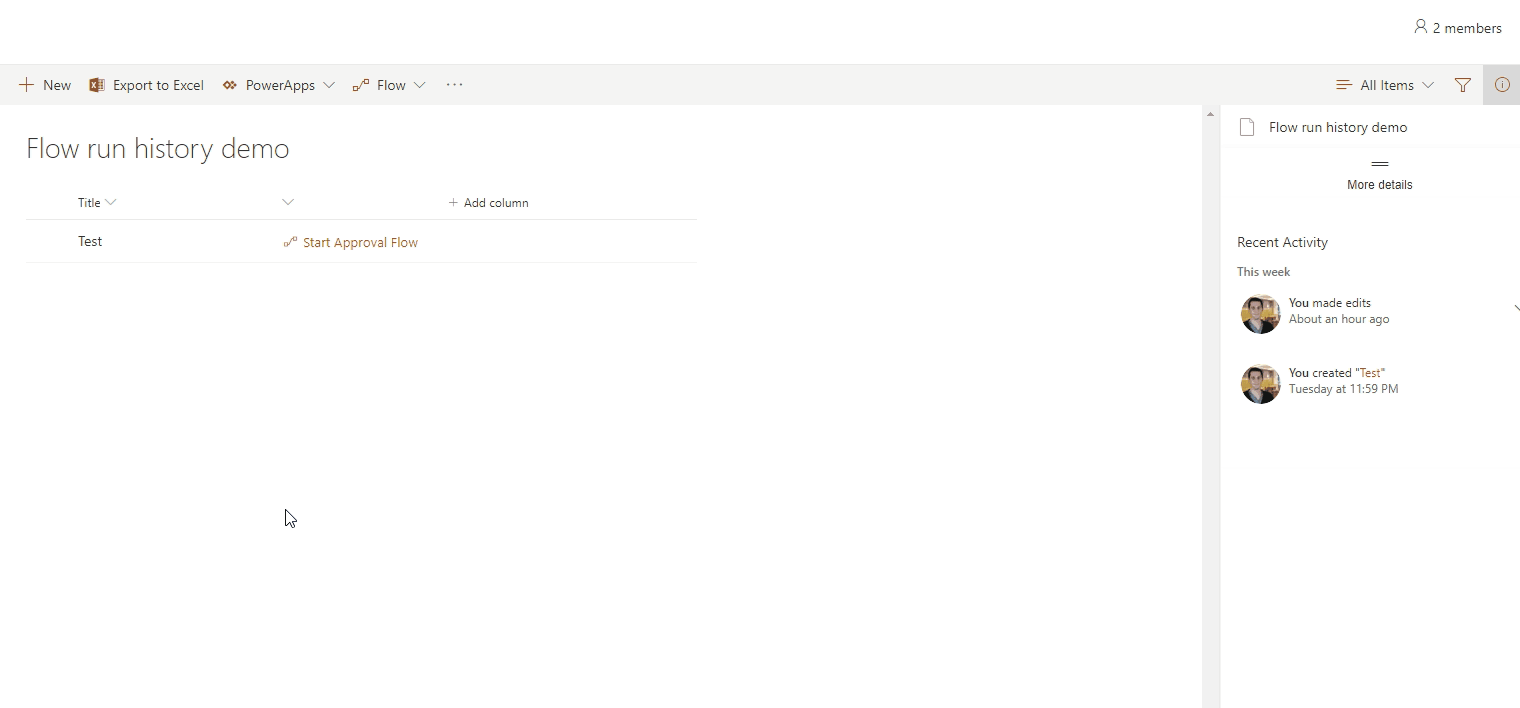 About365 - Keeping up with the Microsoft Flow run history of your ...