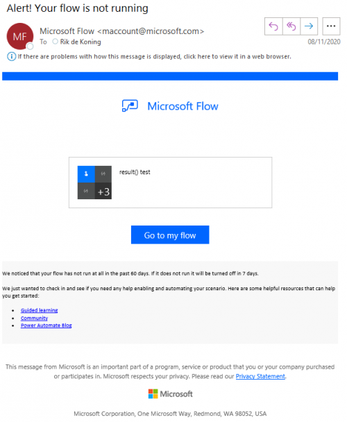 About365 - How to bypass the expiration limit in Power Automate