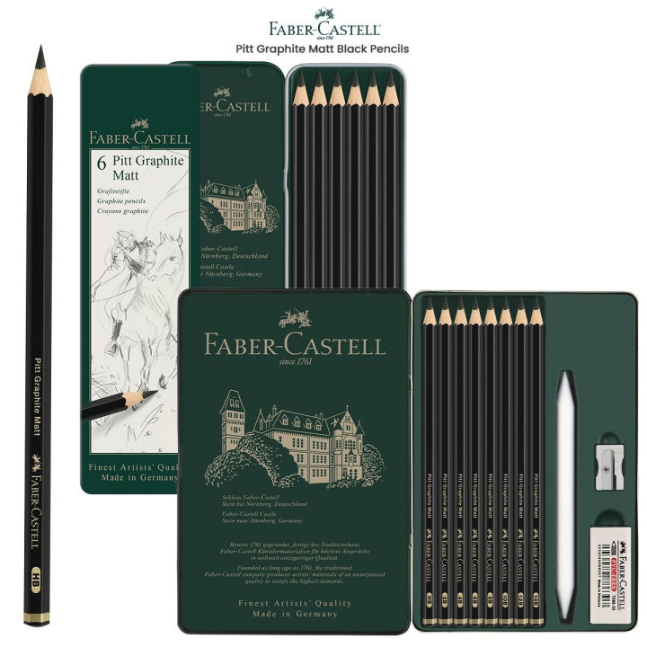 Faber Castell Pitt Graphite Matt Pencil Tins Faber Castell Pitt Graphite Matt Pencil Tins