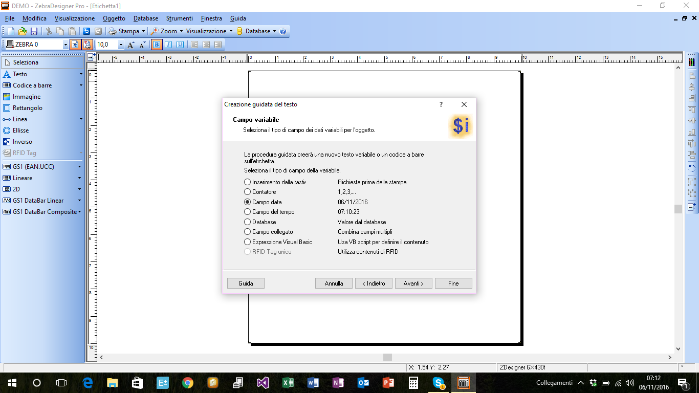 Come creare un codice a barre composto da più variabili con Zebra ...