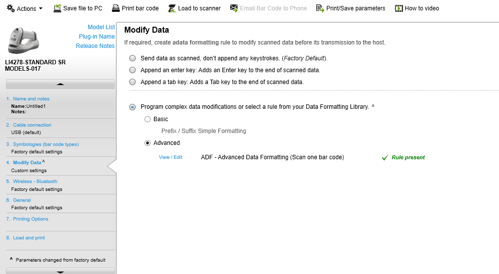 Come configurare un lettore SYMBOL O Zebra con 123Scan | ACnet IL BLOG ...