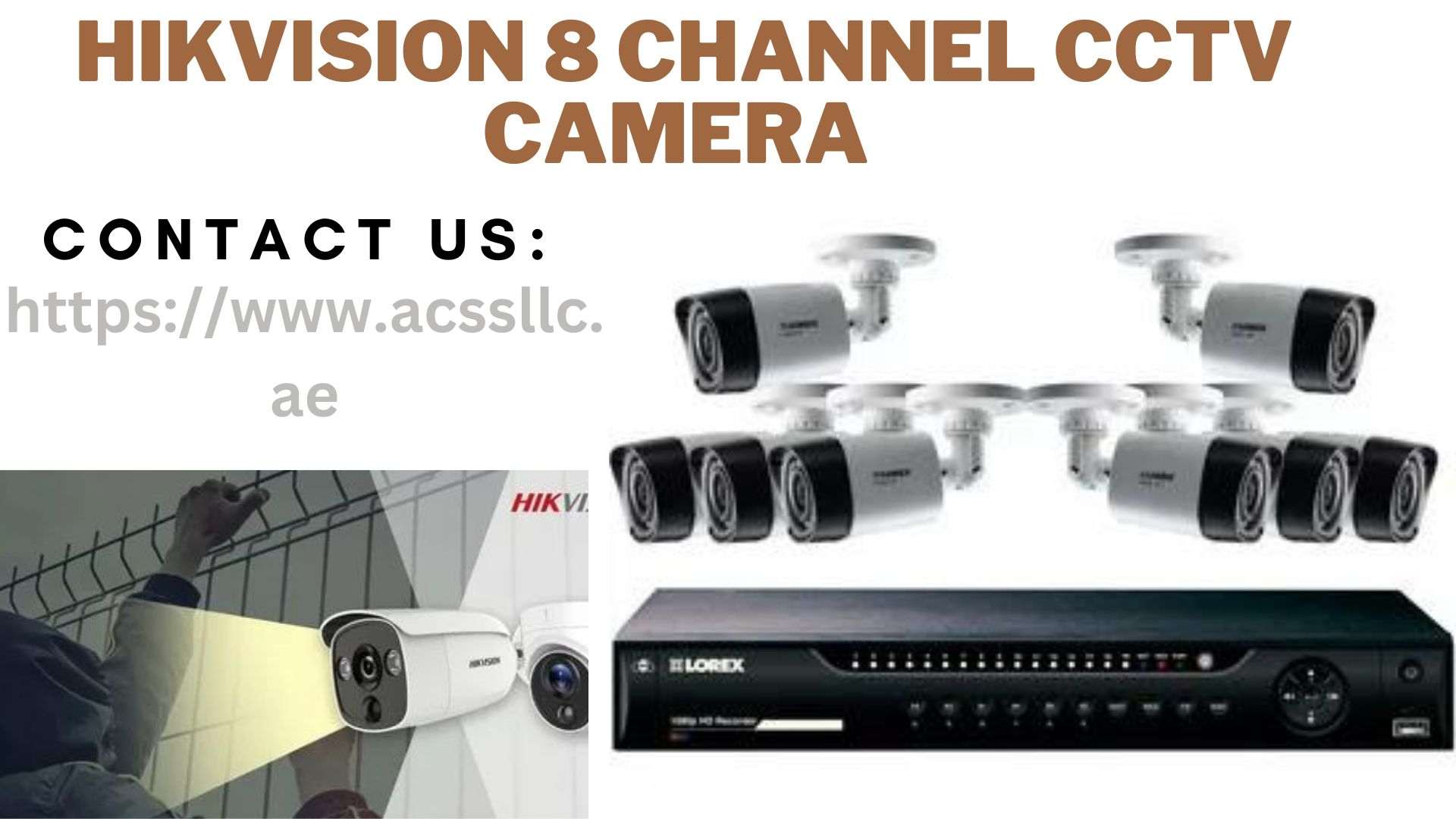 Hikvision 8 Channel CCTV Camera for Home in Dubai 2024