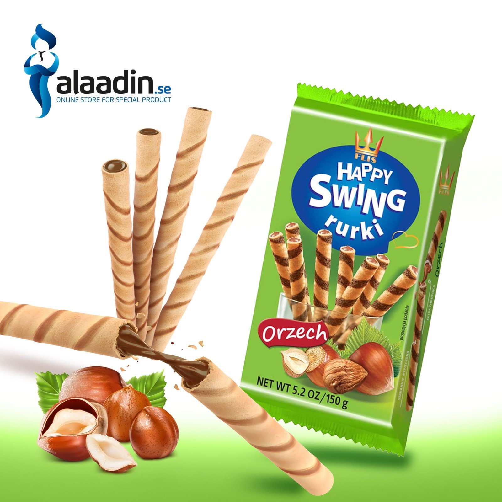 Happy Swing rolls nut 150 gr – Alaadin.se