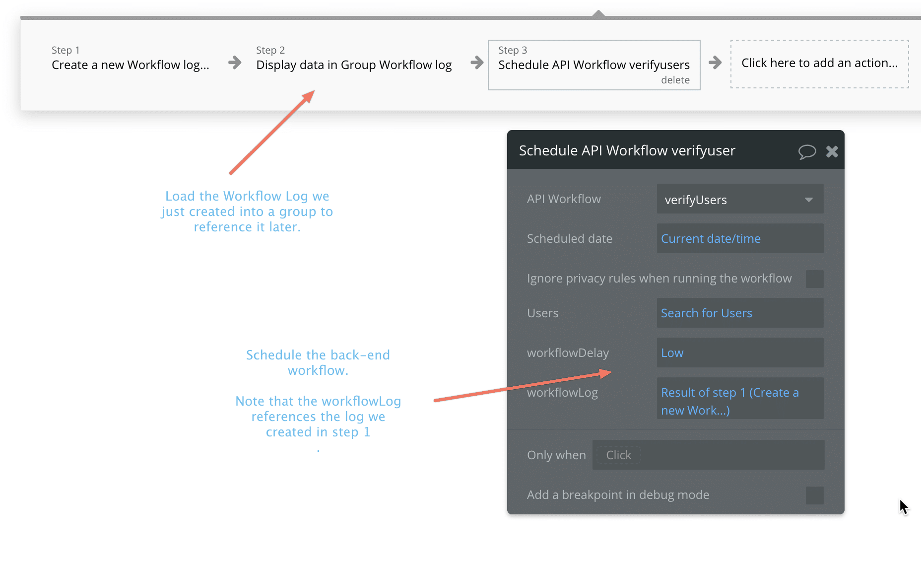 Tracking The Progress Of Recursive Workflows In Bubble