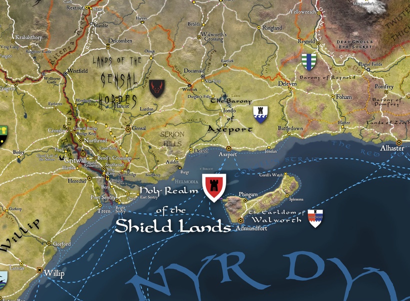 Mapping Shield Lands for my Campaign - Anna B. Meyer