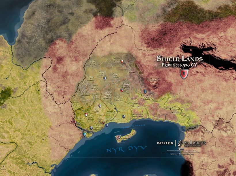 Shield Lands 576CY Province Map v2 - Anna B. Meyer