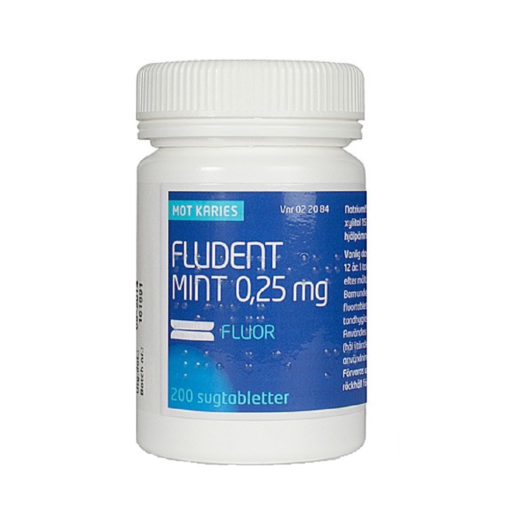 FLUDENT MINT 0,25 mg 200 Sugtabletter – aposve.se