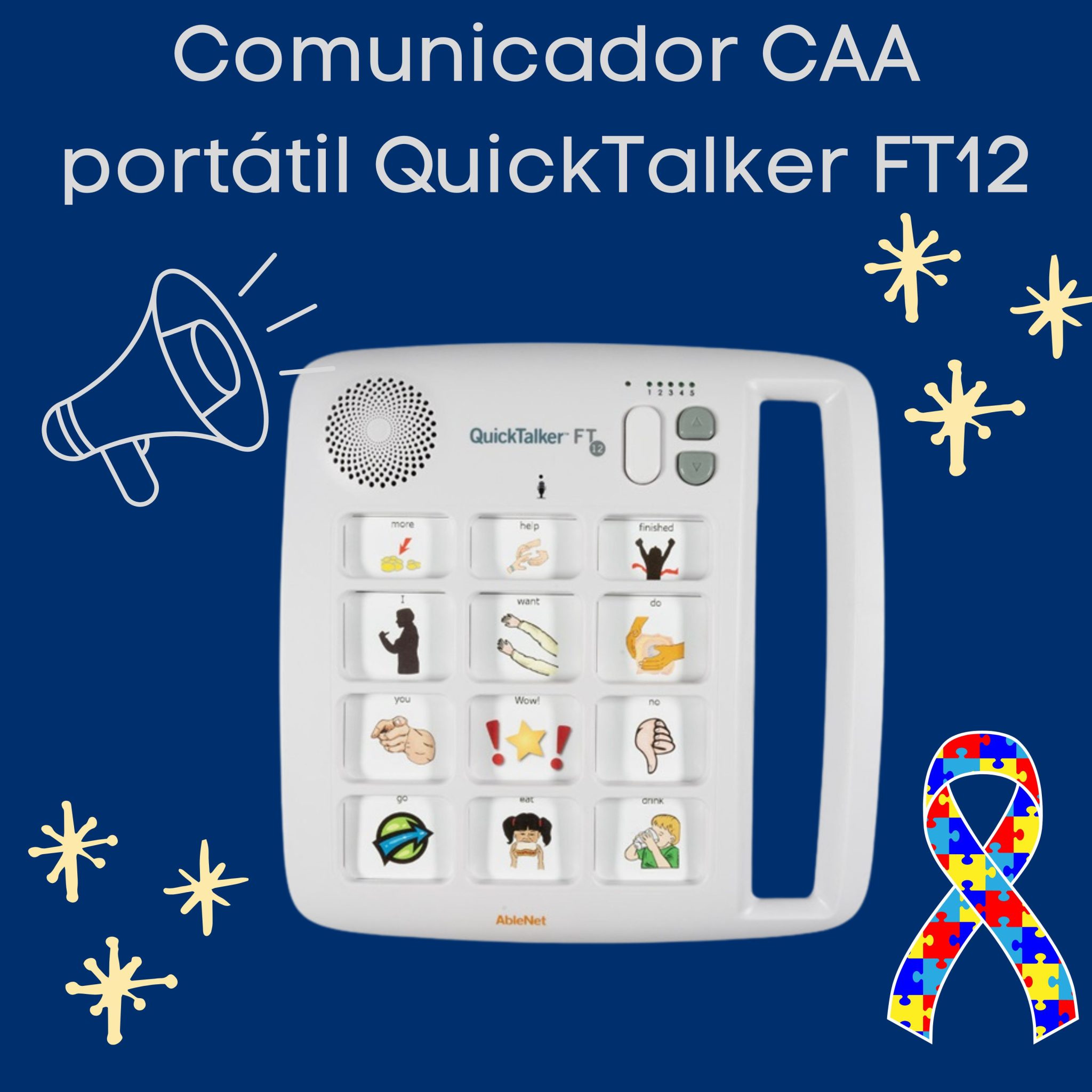 Comunicador CAA portátil QuickTalker FT12 – Asistronic