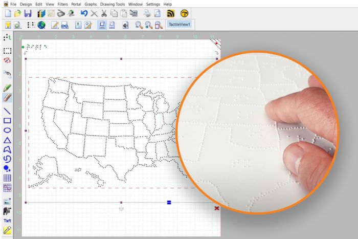 Software de gráficos para impresoras braille TactileView – Asistronic