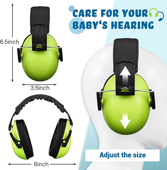 Orejeras aislantes de ruido para autismo. Diseño Verde – Asistronic