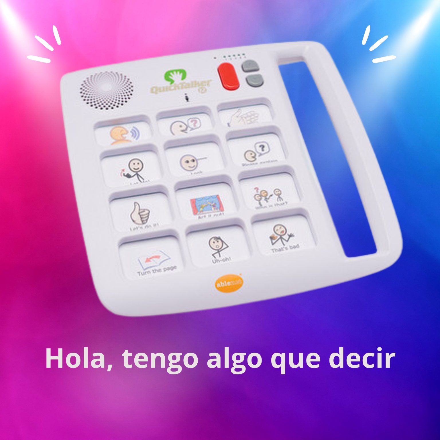 Comunicador CAA portátil QuickTalker FT12 – Asistronic