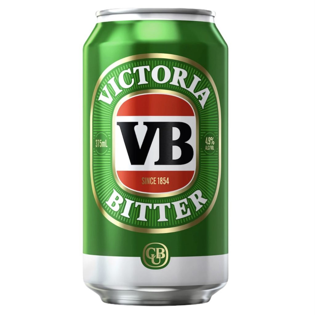 VB - Victoria bitter cans - Aussie Foods