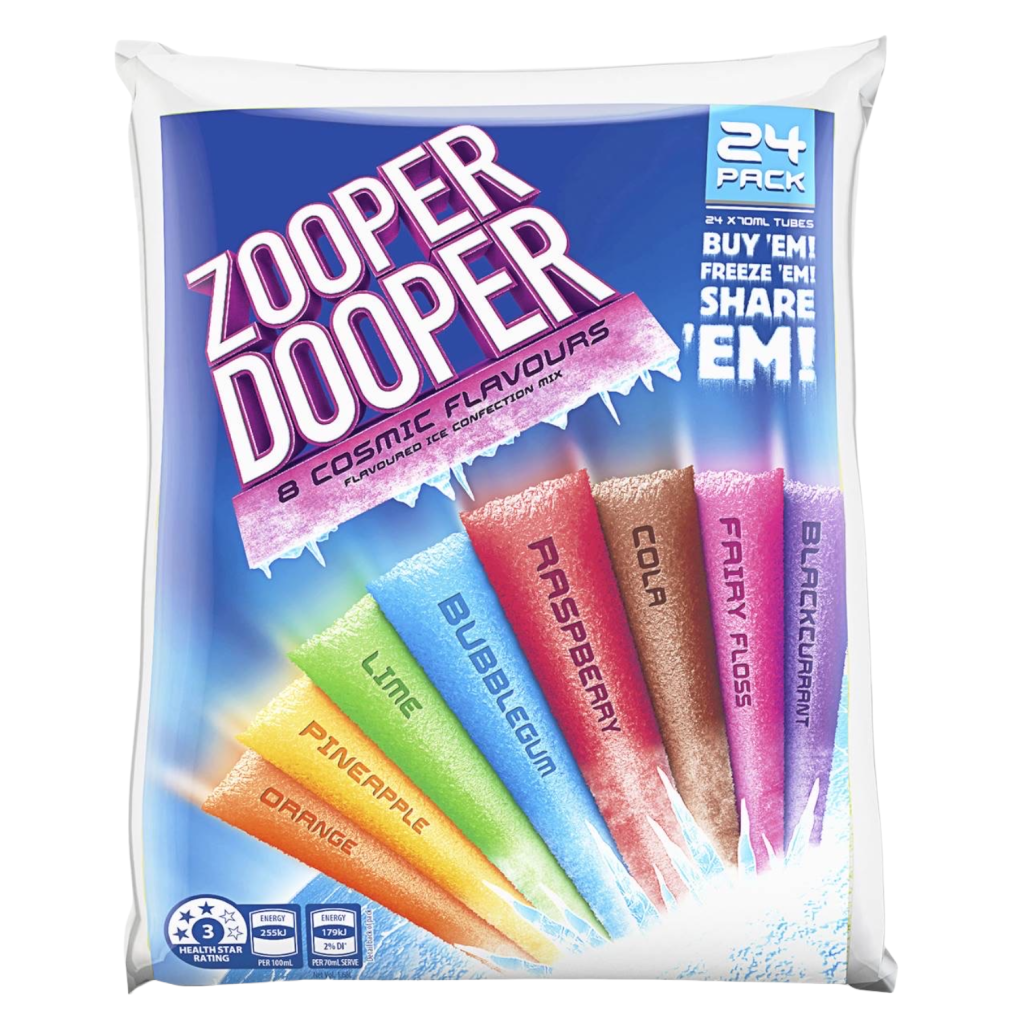 Zooper Dooper Water Ice - Aussie Foods