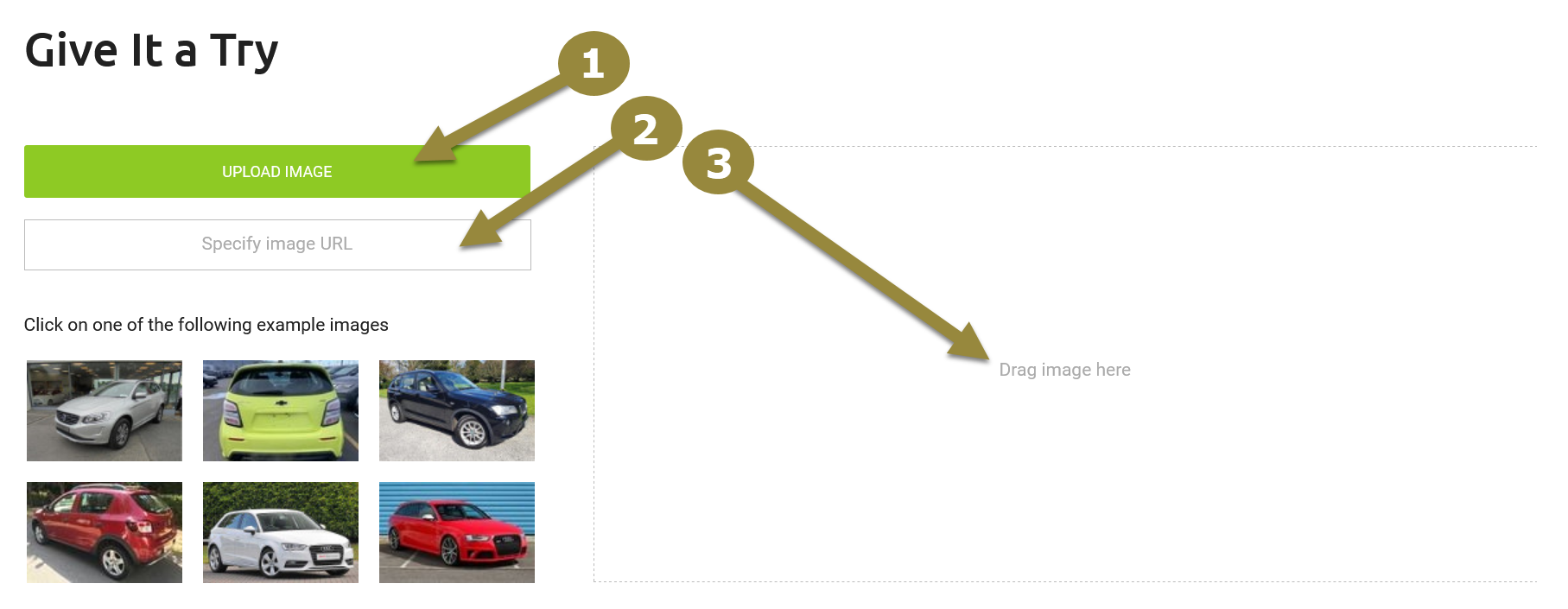 How can I recognize a car make or model in a photo?