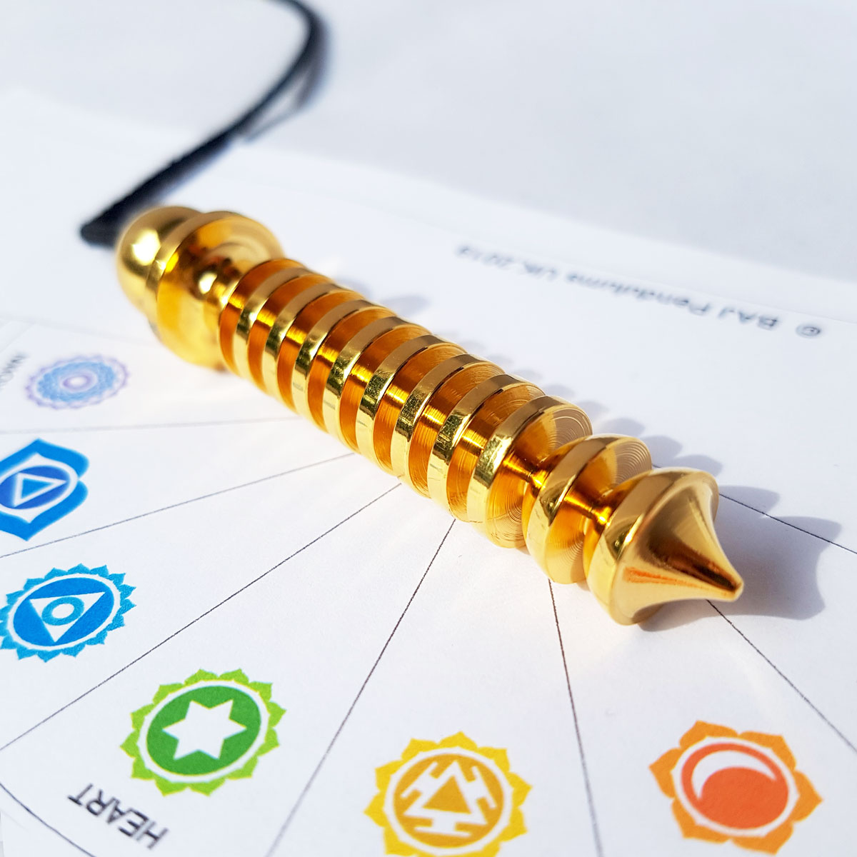 Isis-Osiris 8+2 Gold Plated Pendulum | BAJ Pendulums UK