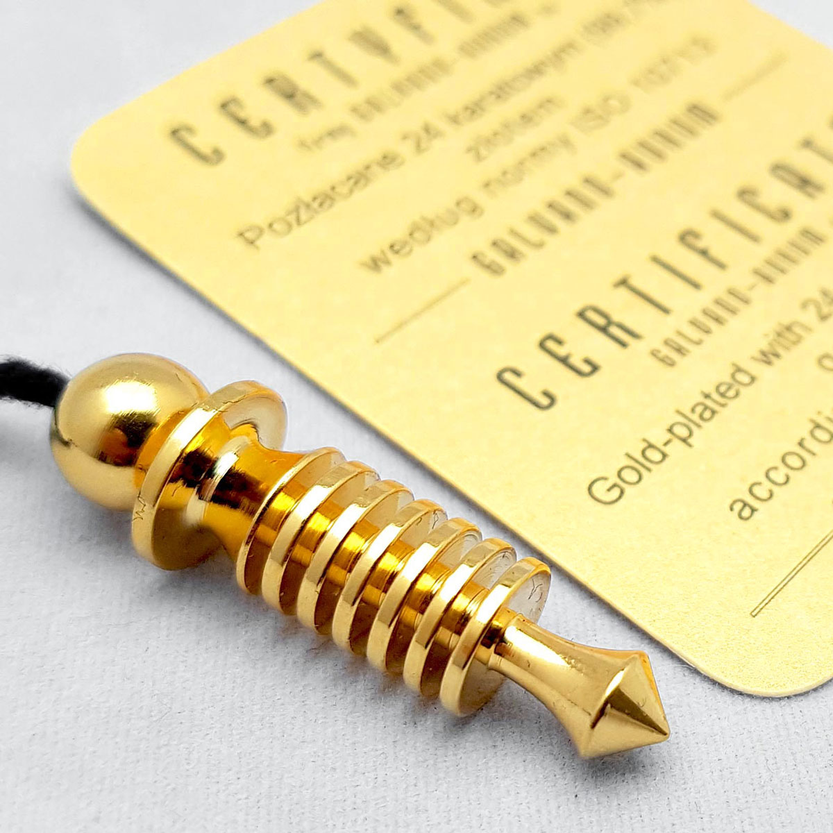 Isis Micro Gold Pendulum | BAJ Pendulums UK