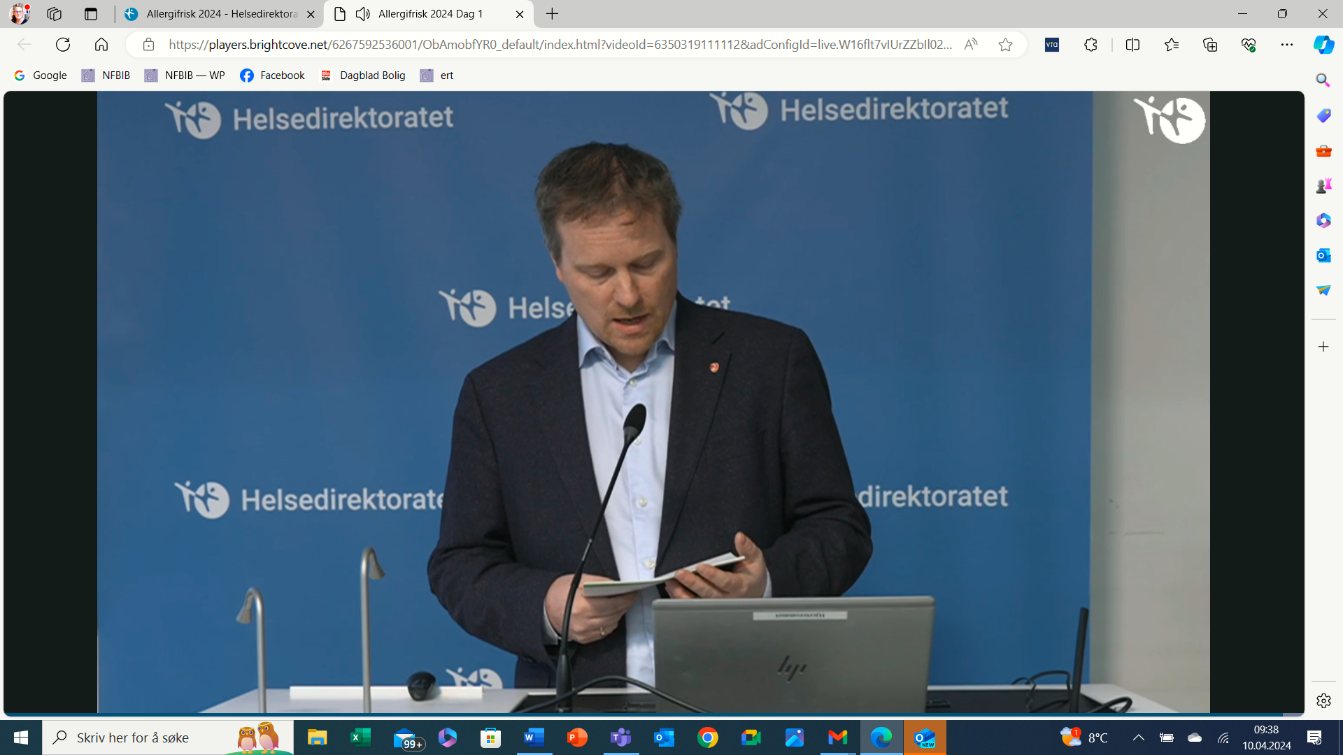 Allergifrisk 2024 – konferansen i Helsedirektoratet ble åpnet av Statssekretær.. – NFBIB