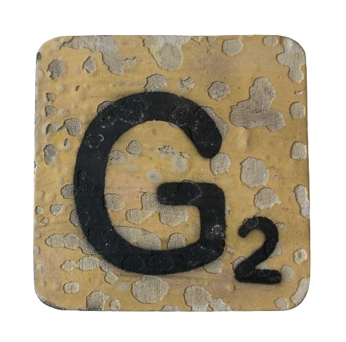 Houten Scrabble Letter G