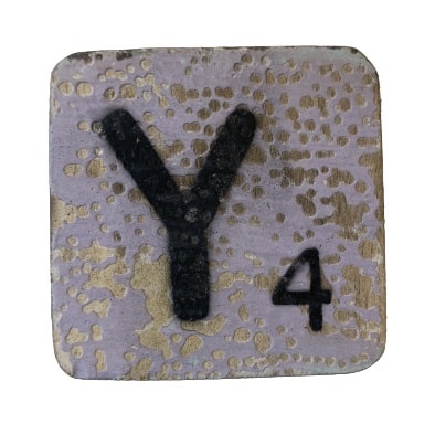 Houten Scrabble Letter Y