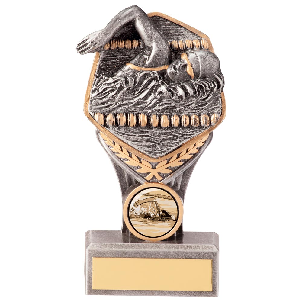 Falcon Swimming Female Award 150mm - bespokesportsmedals.com