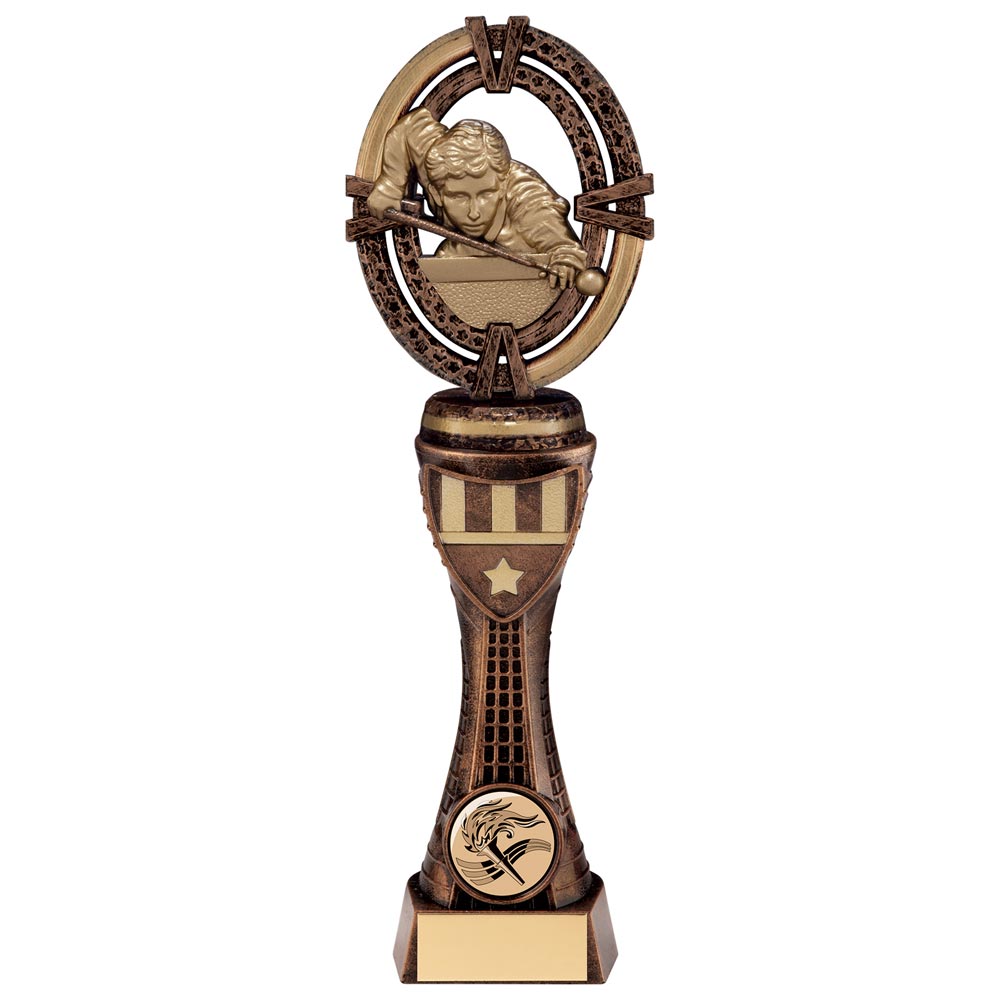 Maverick Snooker Heavyweight Award 230mm - bespokesportsmedals.com