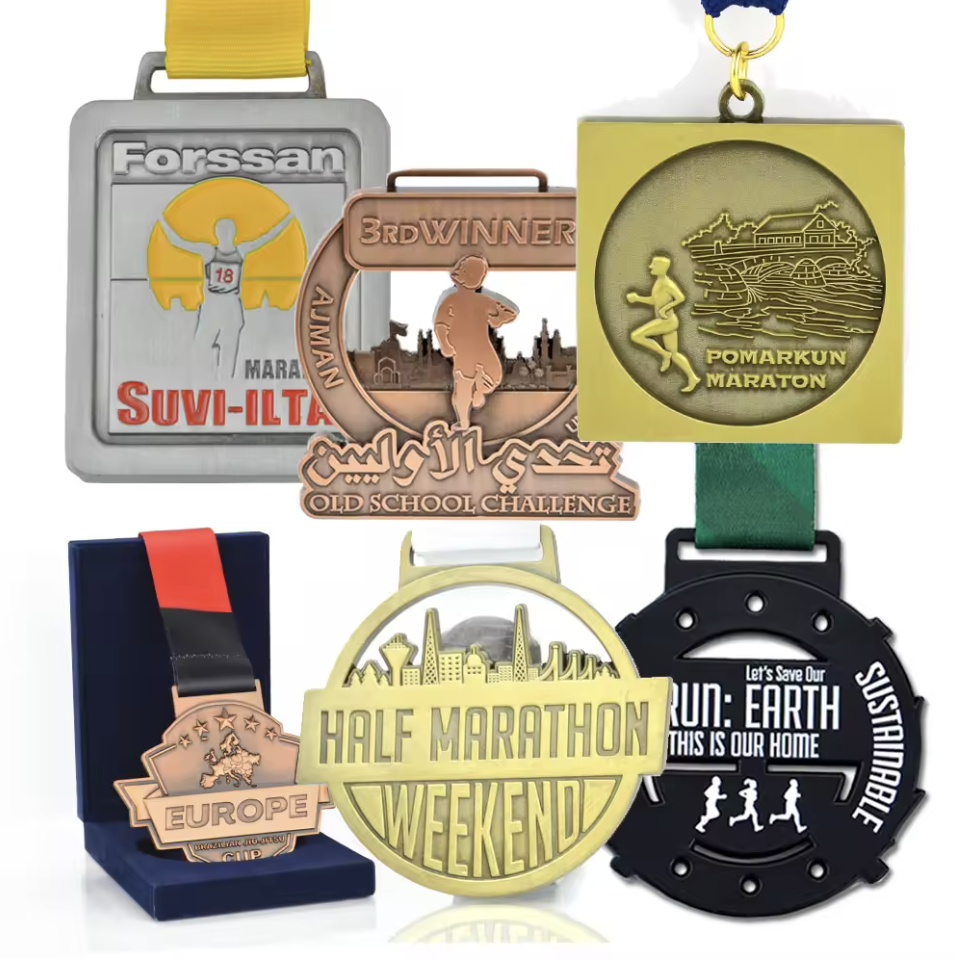 Buy Custom Running Medals Your Logo - bespokesportsmedals.com