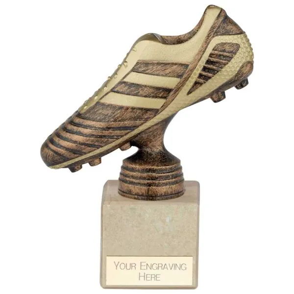 World Striker Football Boot Award Bronze 185mm - bespokesportsmedals.com