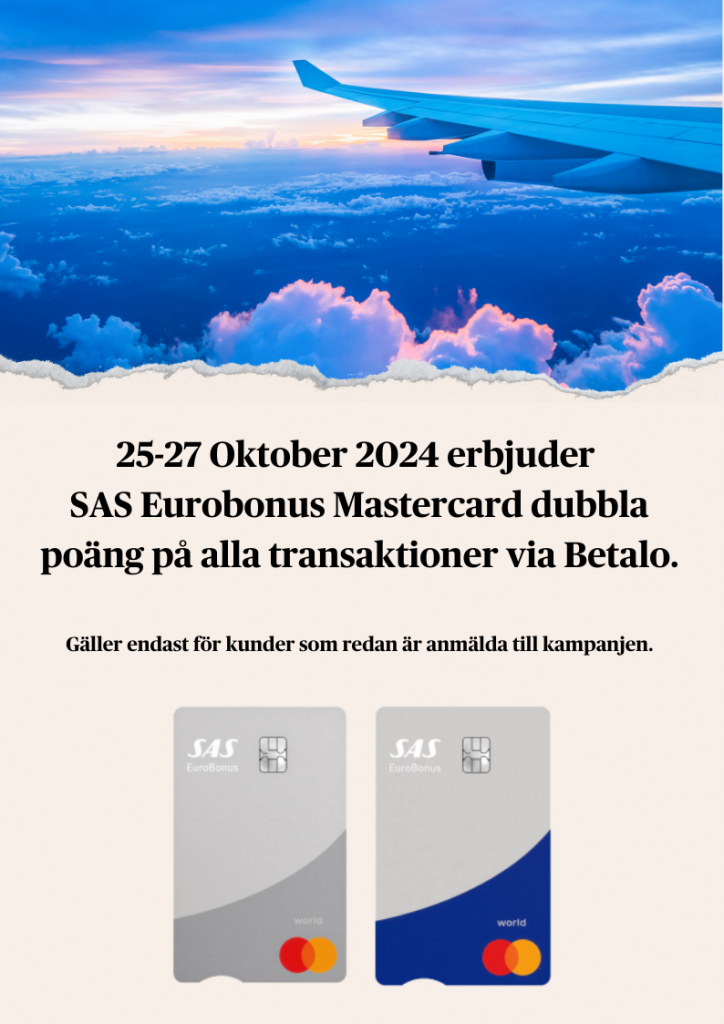 Eurobonuspoäng - Betalo