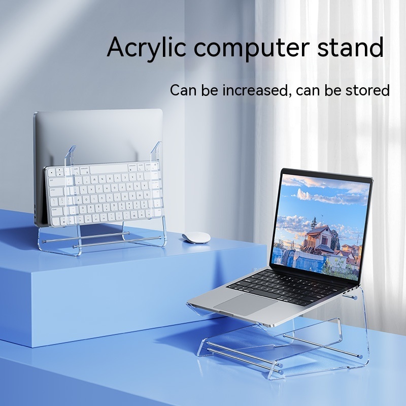 Acrylic Laptop Riser Vertical Storage – BigyBay