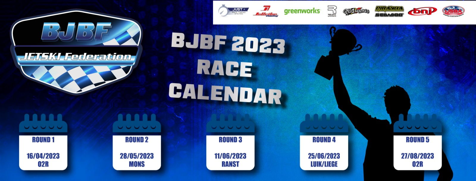 Calendrier 2023 - Belgian Jetsport Boating Federation