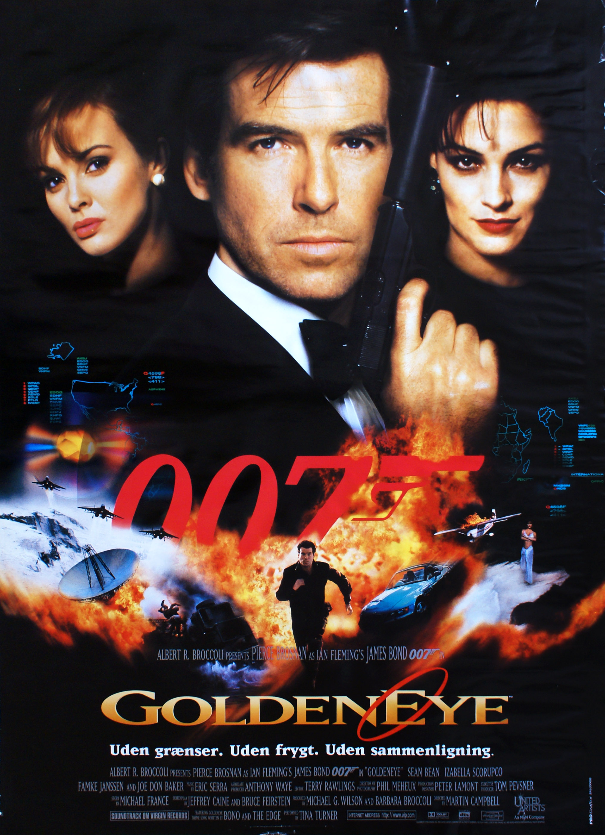 “GoldenEye”: Dansk biografplakat (1996) – James Bond-O-Rama.dk