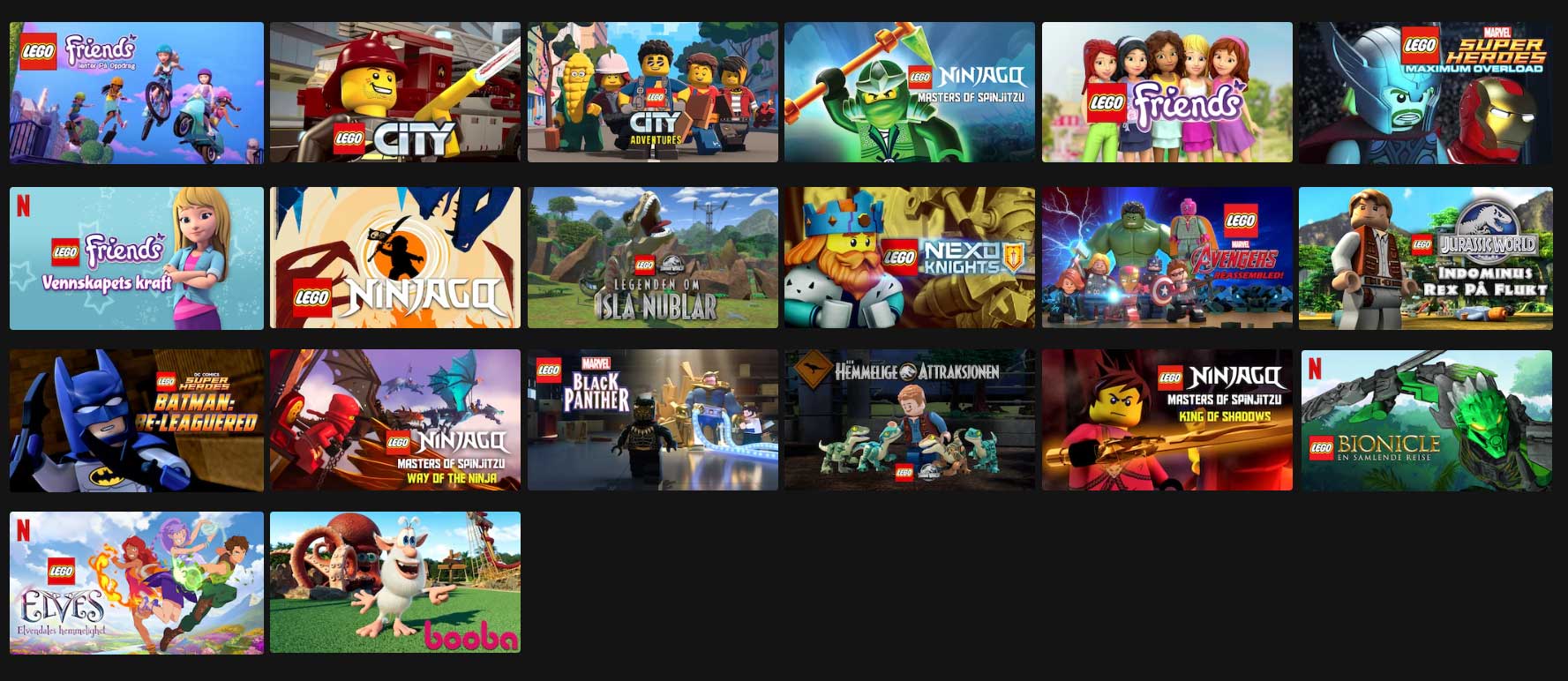 Godt over 100 timer med LEGO-filmer og serier » BrikkeFrue.no