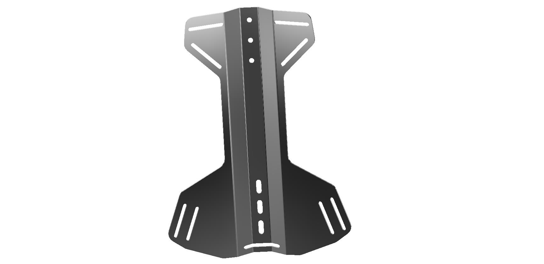 Universal Backplate Aluminium - Cadrotech