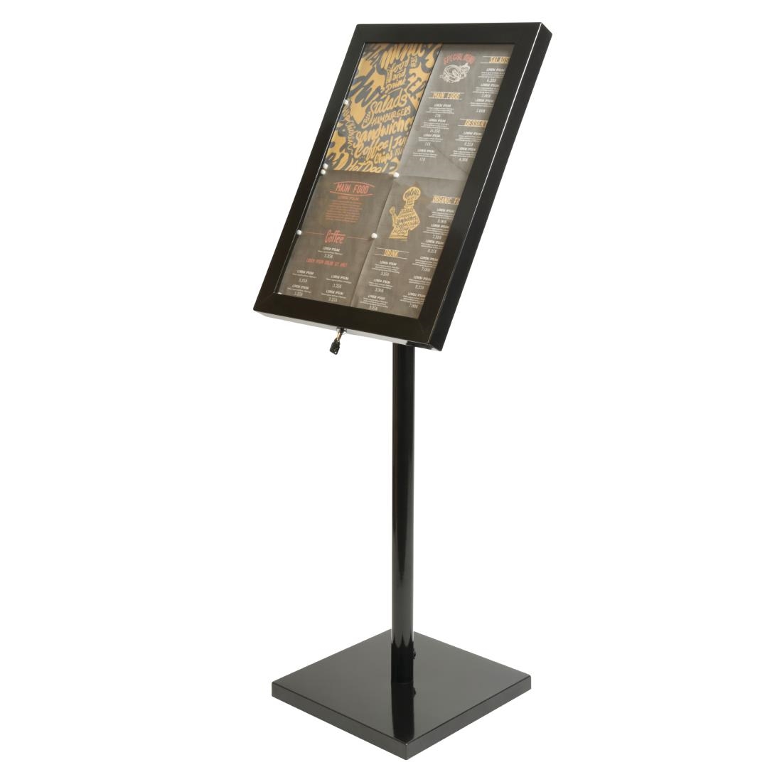Securit LED Menu Display Case Black – CE-CES Ltd