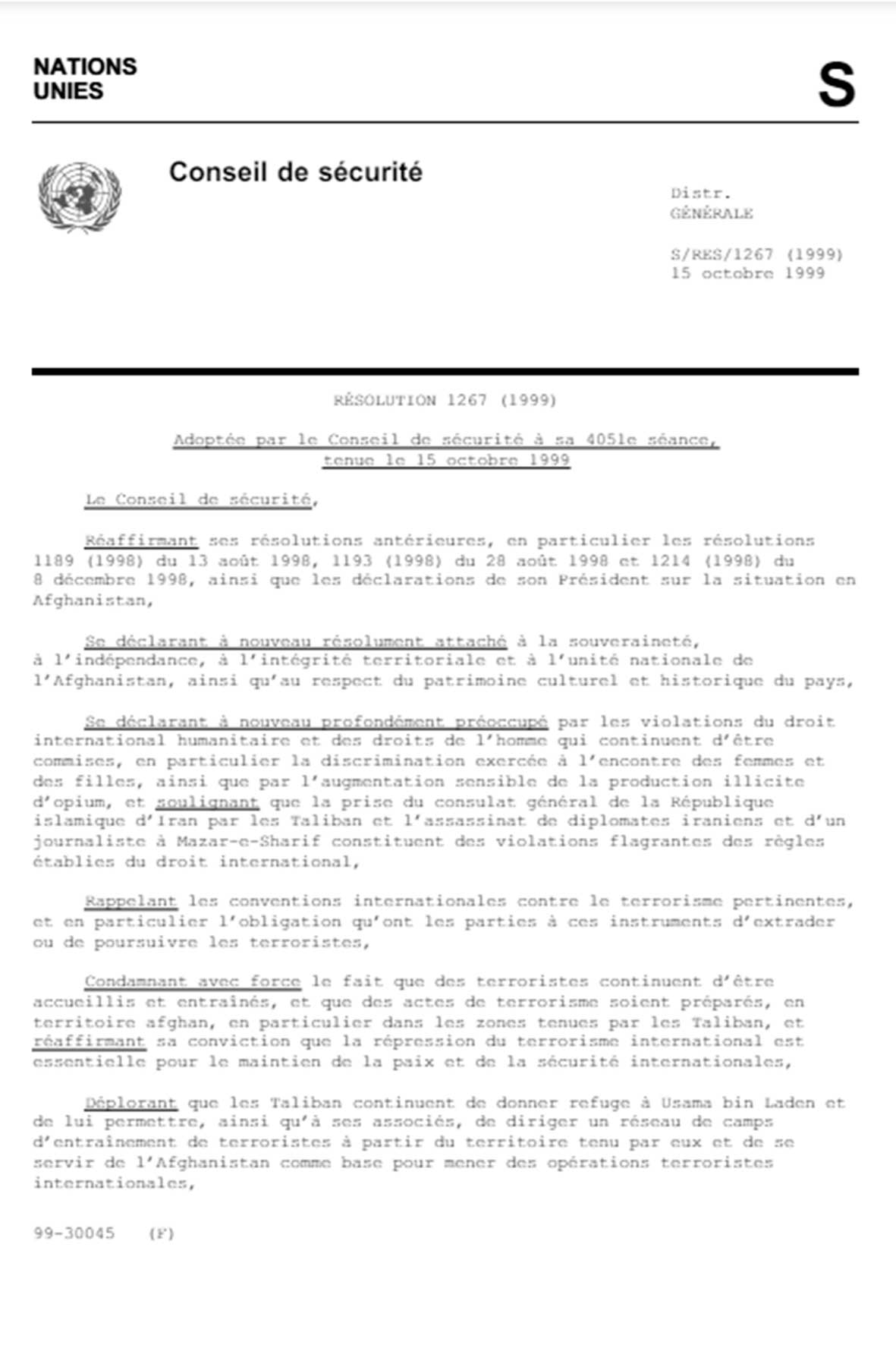 Résolutions et Recommandations Internationales - CENAREF