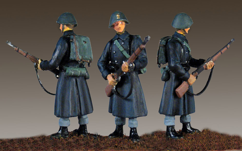 1940 Dansk Menig i kappe M15 uniform - Chakoten
