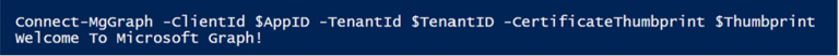 Connect to Microsoft Graph with PowerShell using a certificate and an ...