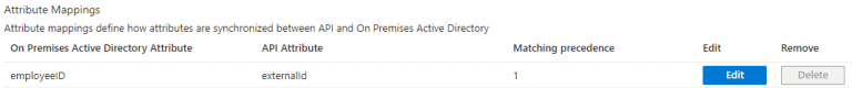 Modifying the attribute mapping in API-driven provisioning to on-premises Active Directory ...