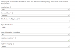 Modifying the attribute mapping in API-driven provisioning to on-premises Active Directory ...
