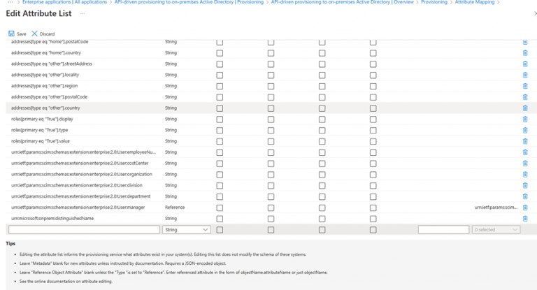Modifying The Attribute Mapping In Api Driven Provisioning To On