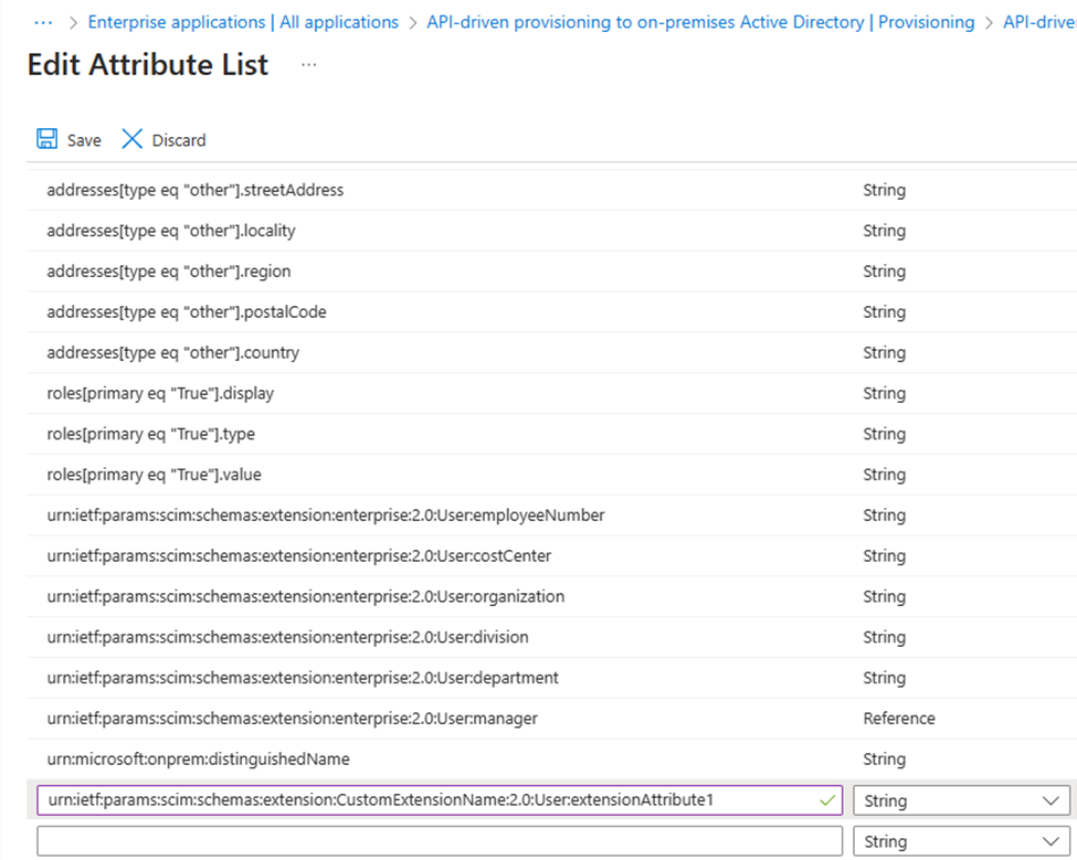 Modifying The Attribute Mapping In Api Driven Provisioning To On