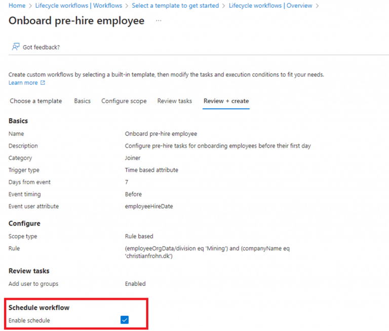 Create Onboarding Lifecycle Workflows Using Microsoft Entra Id
