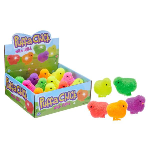 Light Up Puffer Chicks 48pcs – Chrome Trading